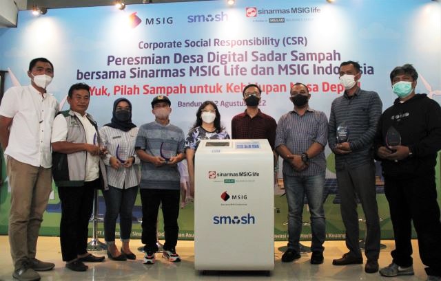 MSIG Indonesia dan Sinarmas MSIG Life bersama Smash.id Resmikan Desa Digital Sadar Sampah untuk ...